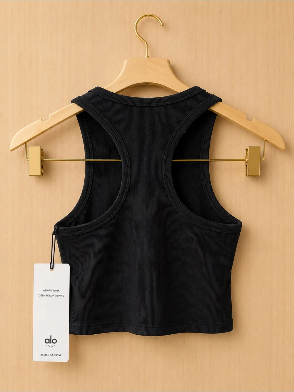 ALO Yoga | Tops | Alo Yoga Aspire Tank Black Crop Tank Top Brand New ...